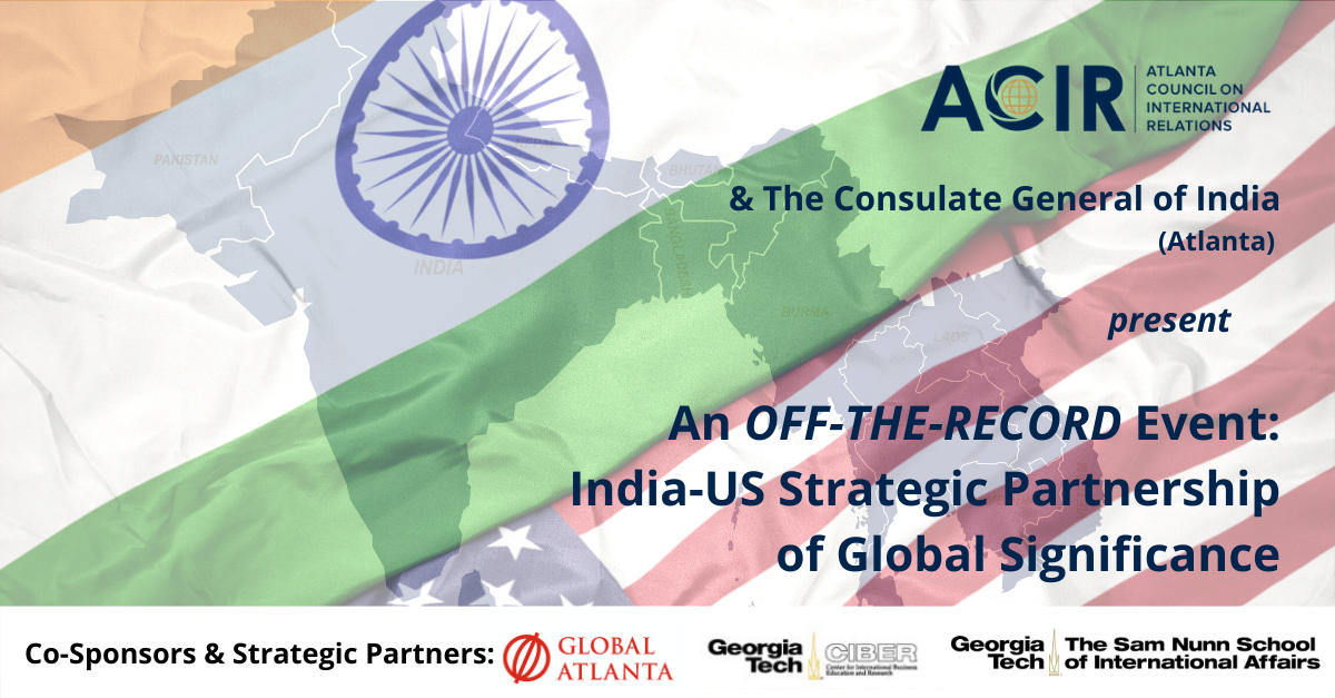 India-US Strategic Partnership of Global Significance: Lunch With India ...