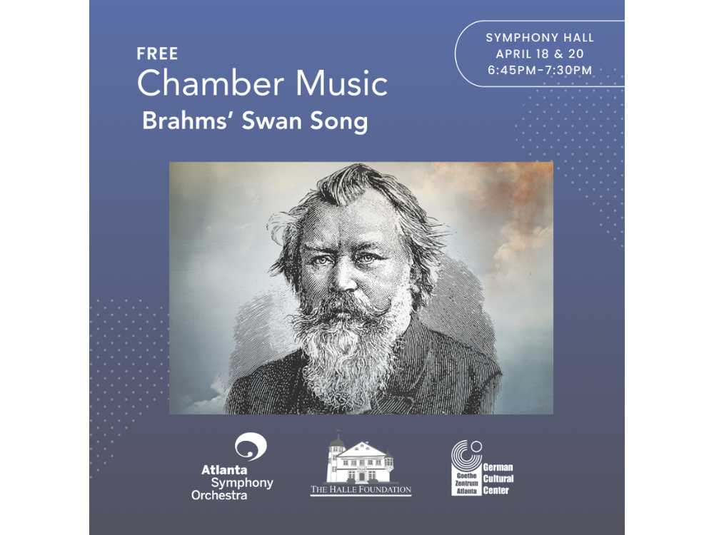 Pre-Concert Chamber Performance: Brahms’ Swan Song - Global Atlanta