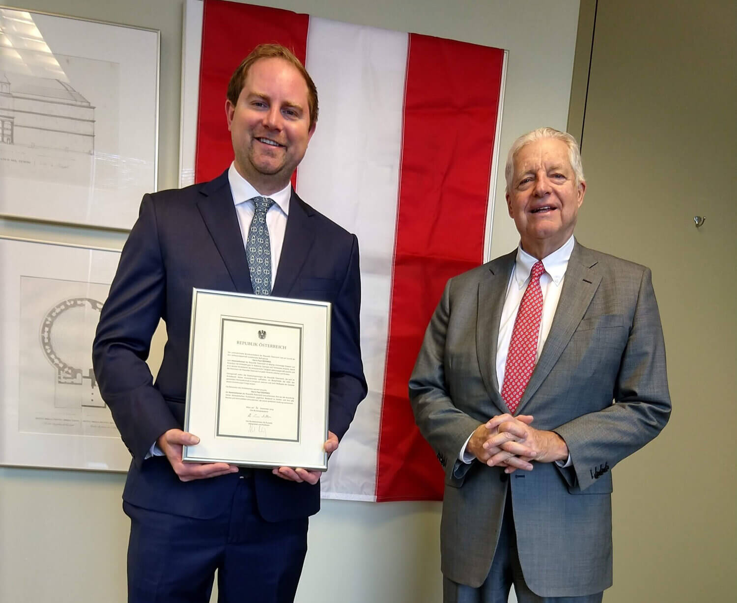 Austrian Honorary Consulate Passes From Father to Son in Atlanta ...